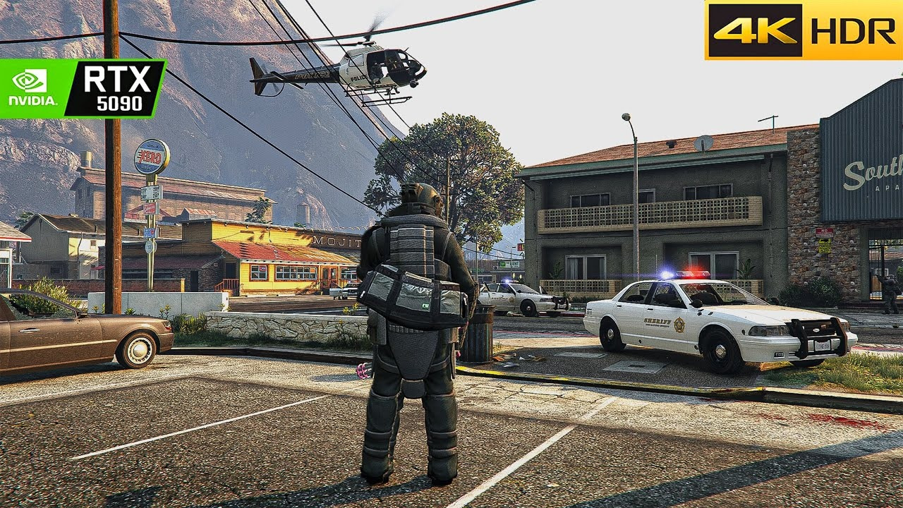 Grand Theft Auto V Legacy (RTX 5090) Ultra Realistic MAX Graphics Gameplay [4K 60FPS HDR] - Mover.uz