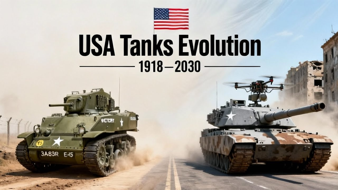 American Tanks Evolution 1918–2030: Sherman, Patton, Abrams - Mover.uz