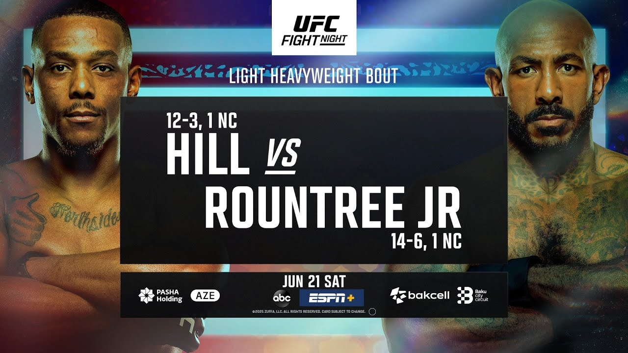 UFC on ABC 8: Hill vs. Rountree Jr. (ОСНОВНОЙ КАРД) 22.06.2025 | Джамал ...