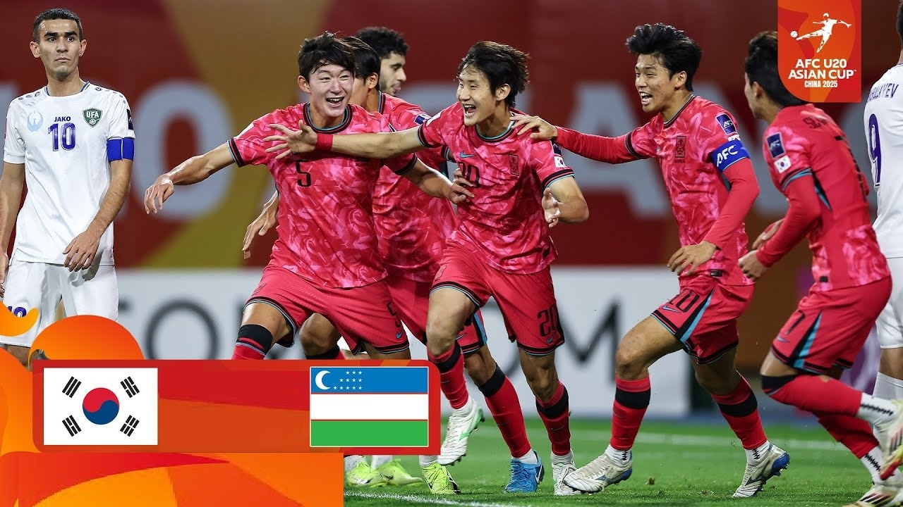 Южная Корея – Узбекистан | Кубок Азии AFC U20 2025 | 1/4 финала | Обзор матча - Mover.uz