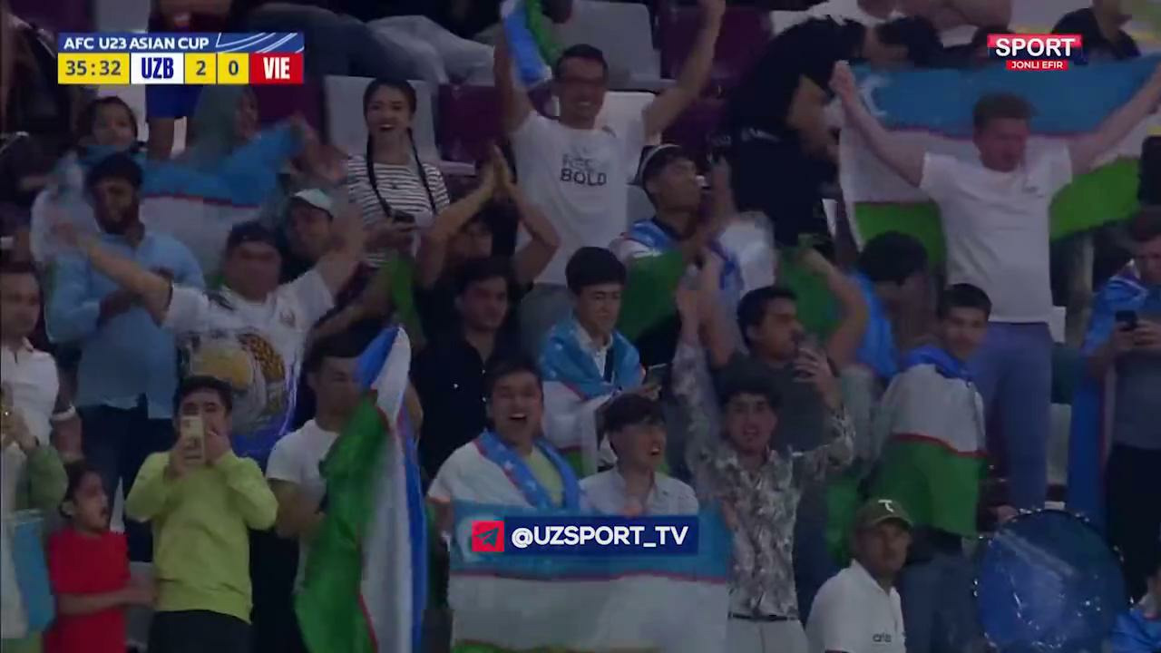 U23 Osiyo kubogi. 3-tur | Oʻzbekiston 2:0 Vyetnam - Mover.uz