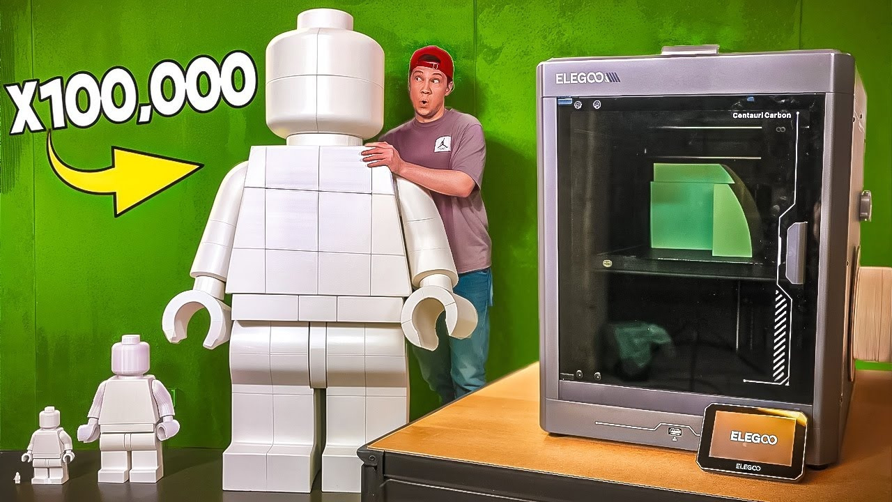How to Make a GIANT Lego Man - Mover.uz