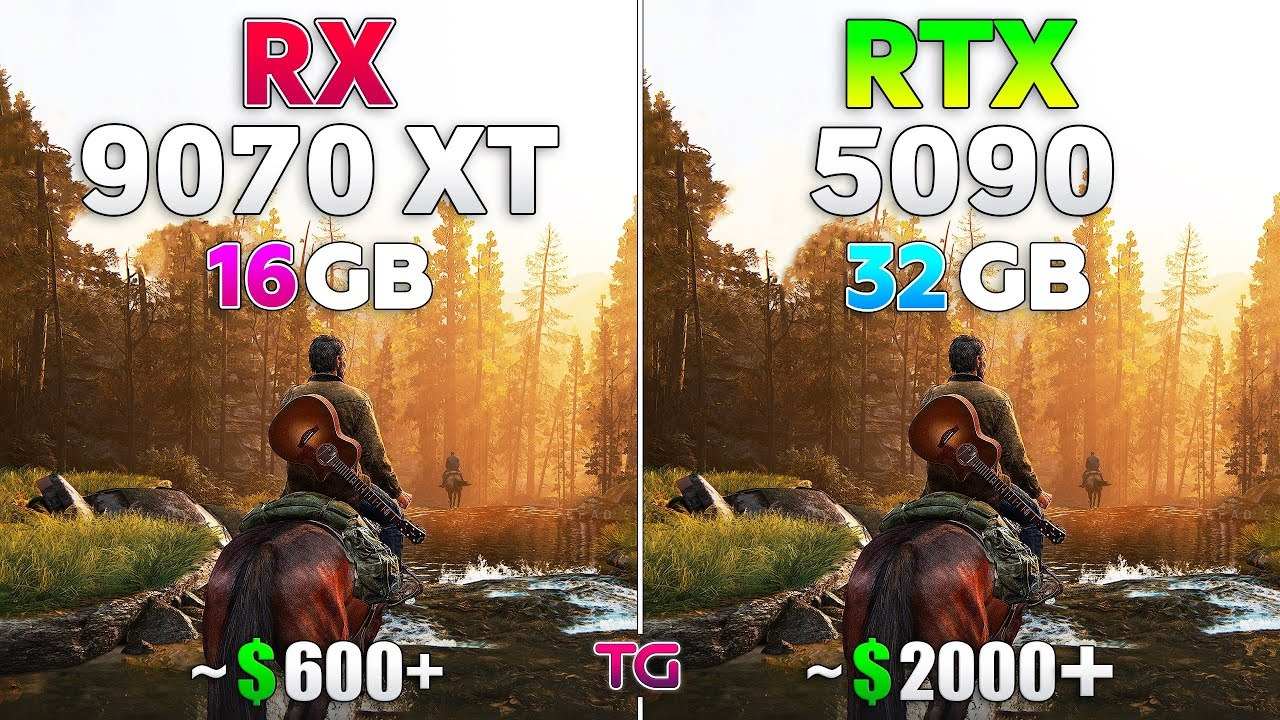 RX 9070 XT vs RTX 5090 – Comparison in 11 Games | 4K - Mover.uz