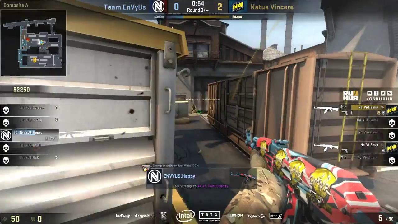 ESL Pro League S6: Na’Vi vs EnVyUs (train) CS:GO - Mover.uz