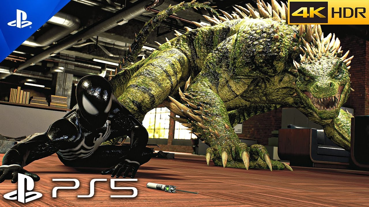 (PS5) Spider-Man 2 – Venom Vs Lizard Chase FIght | ULTRA Realistic ...