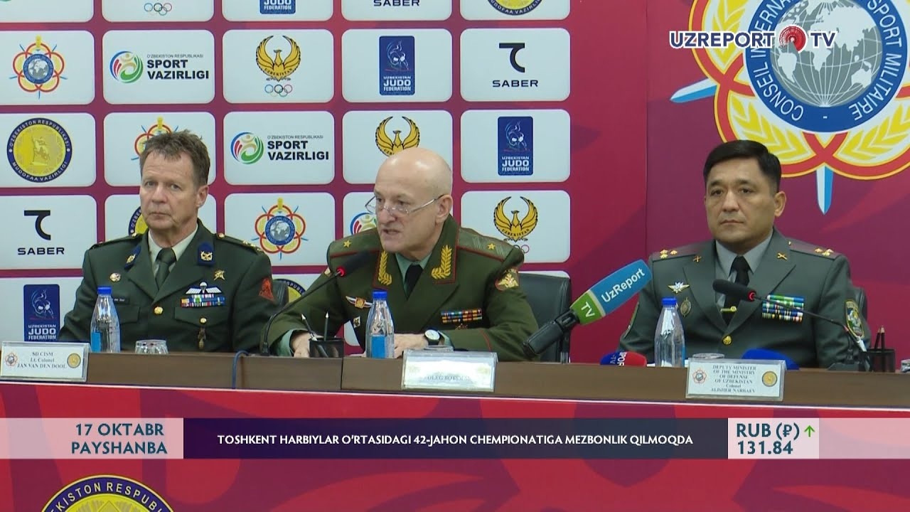 Toshkent harbiylar o‘rtasidagi 42-jahon chempionatiga mezbonlik ...