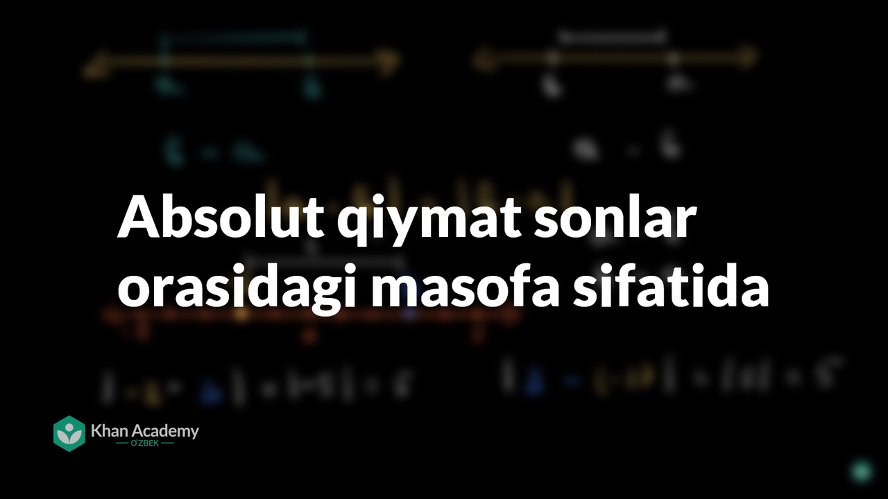 66 Mutlaq qiymat sonlar orasidagi masofa sifatida | Manfiy sonlar ...